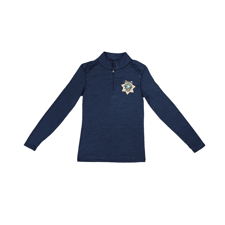Women's Navy Long Sleeve Shirt with Badge - LVMPD Foundation